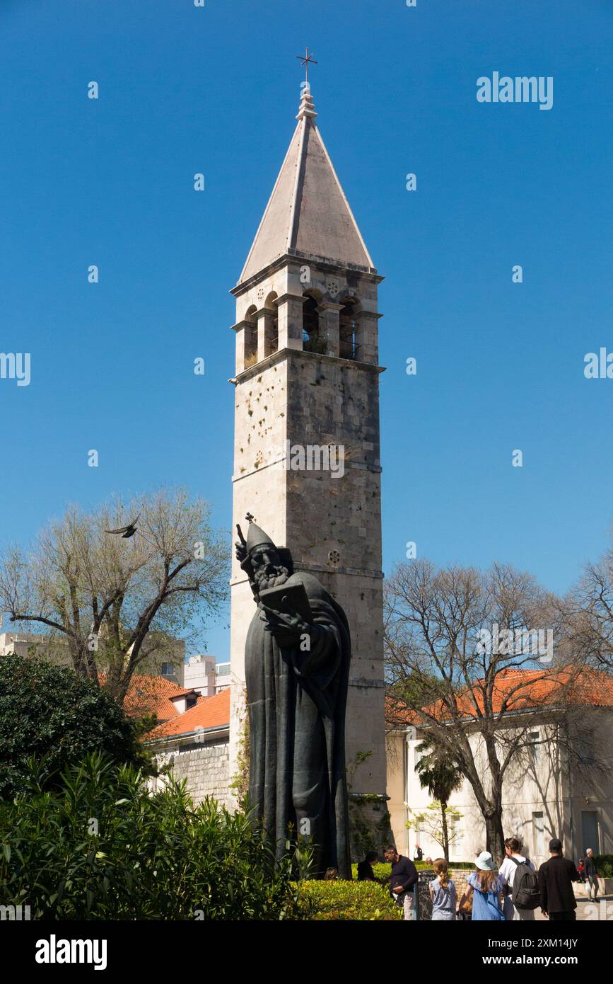Statue of Croatian Gregory of Nin 'Grgur Ninski' who served as a ...