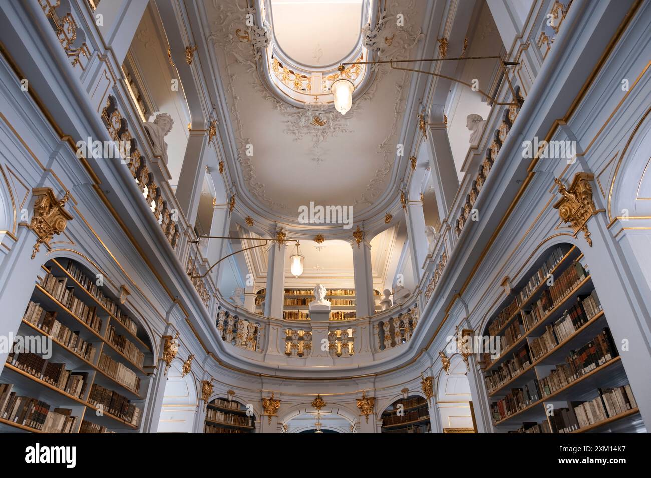 Interior Duchess Anna Amalia Library in Weimar, Thuringia, Germany ...