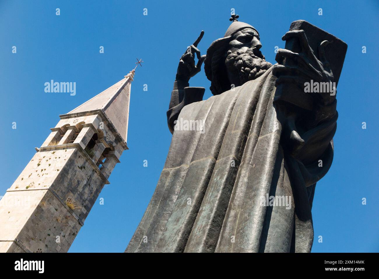 Statue of Croatian Gregory of Nin 'Grgur Ninski' who served as a ...