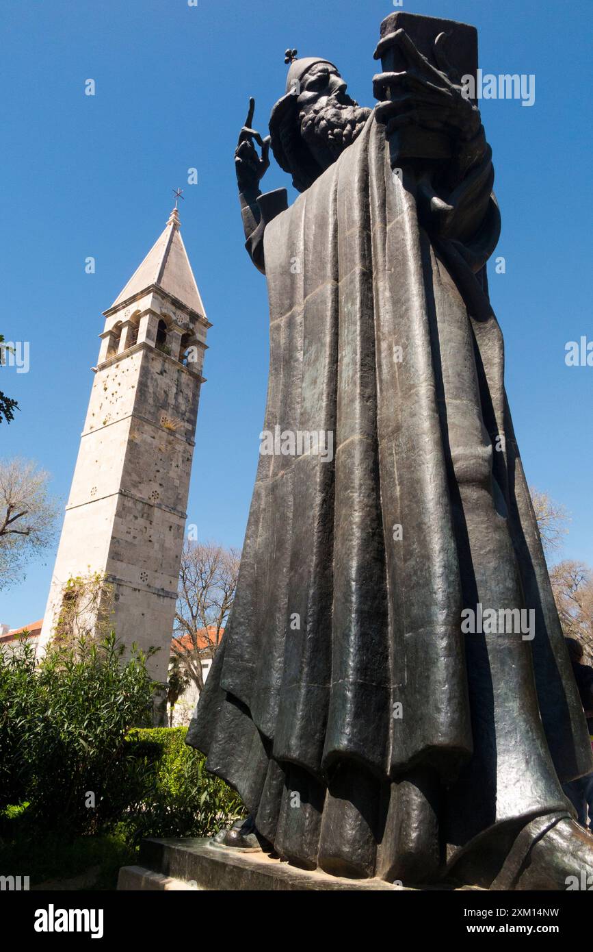 Statue of Croatian Gregory of Nin 'Grgur Ninski' who served as a ...