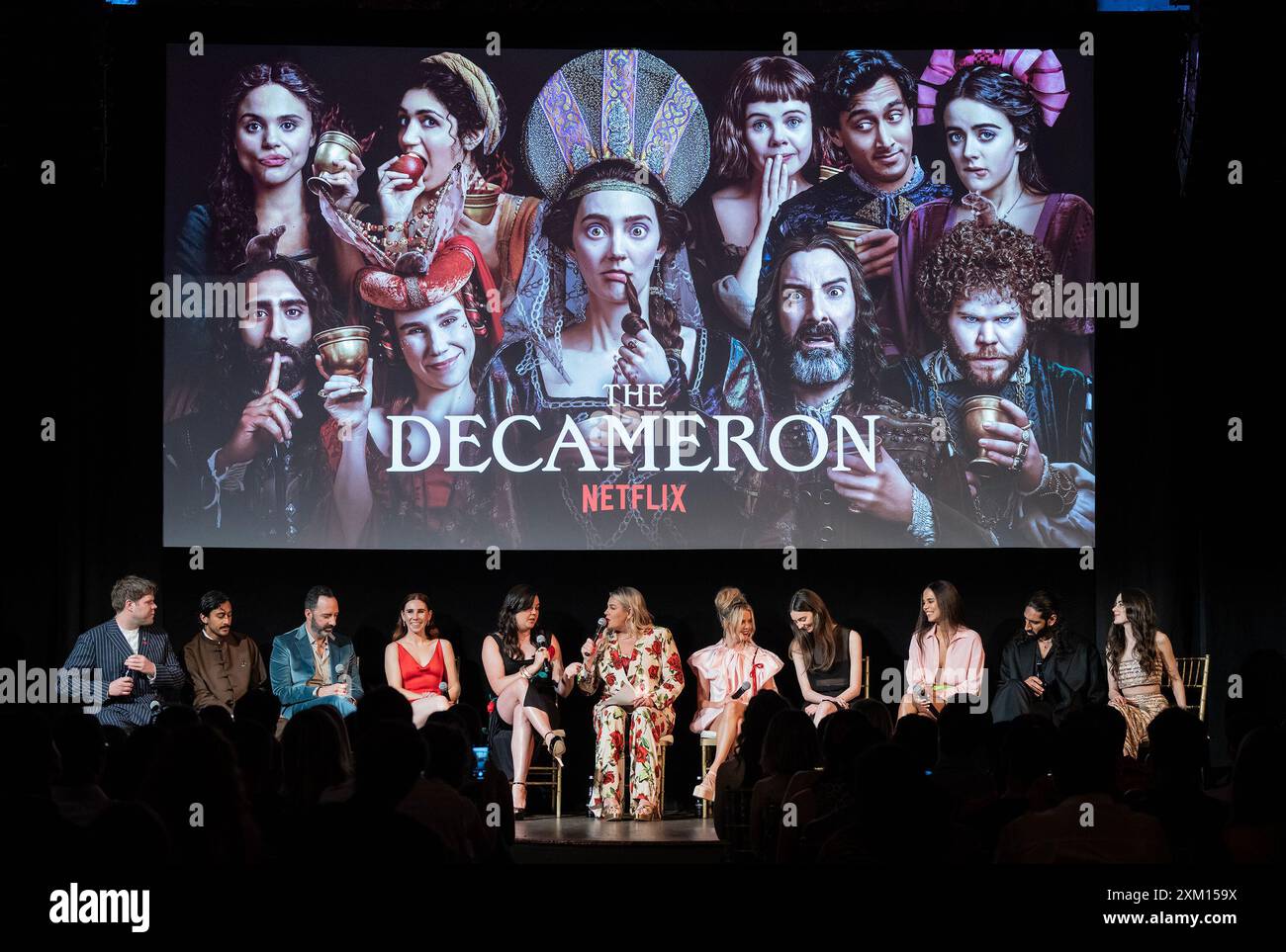 Cast, showrunner Kathleen Jordan and hostHeather McMahan participate in ...