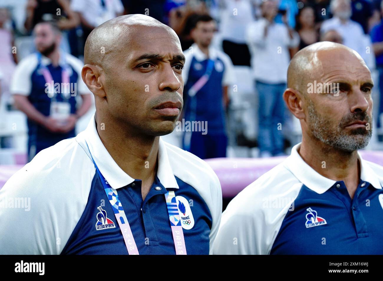 Head coach Thierry Henry of France during the Football, Men's Group A ...