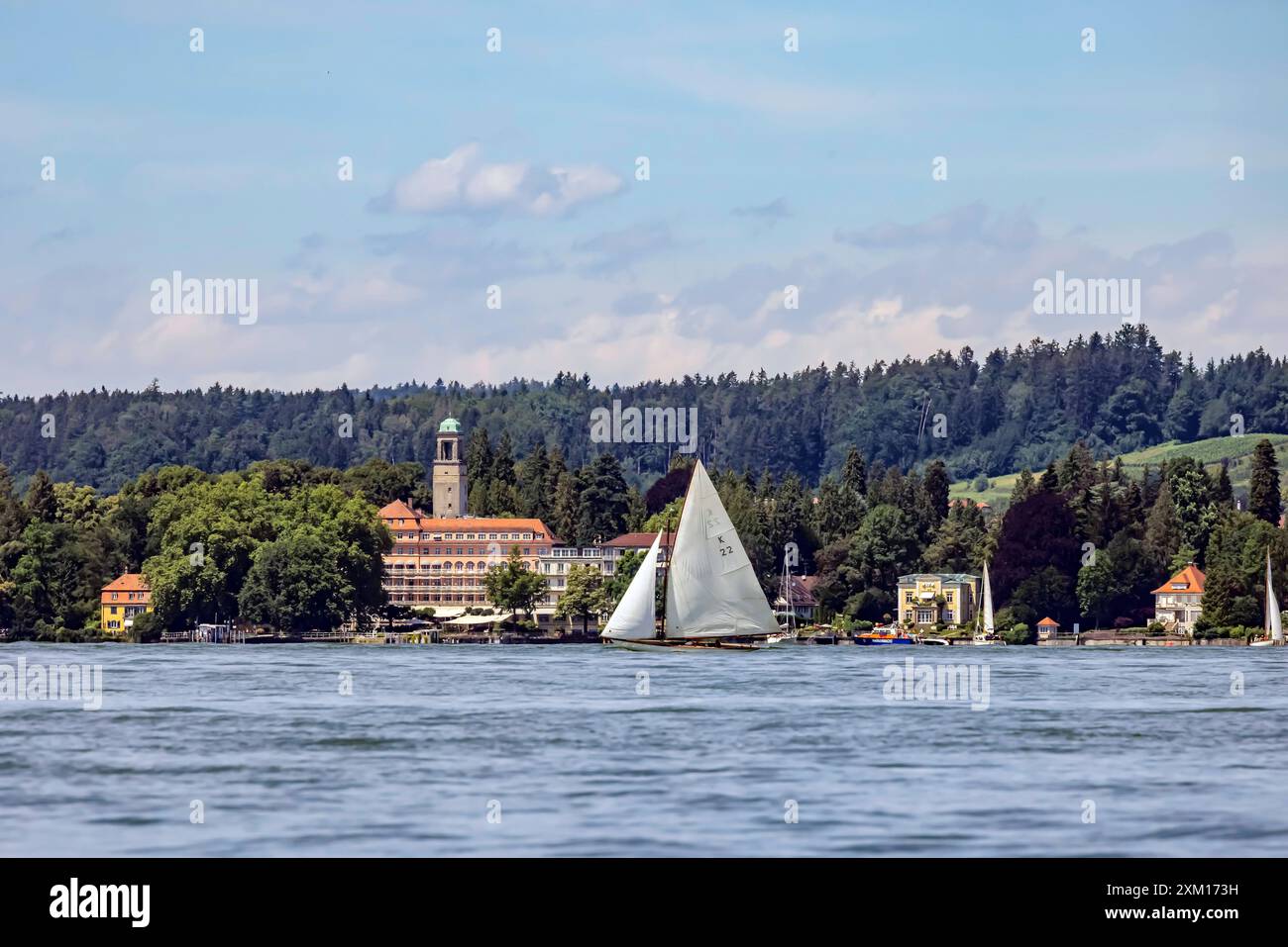 Segelpartie auf dem Bodensee vor Lindau, Hotel Bad Schachen. // 13.07. ...