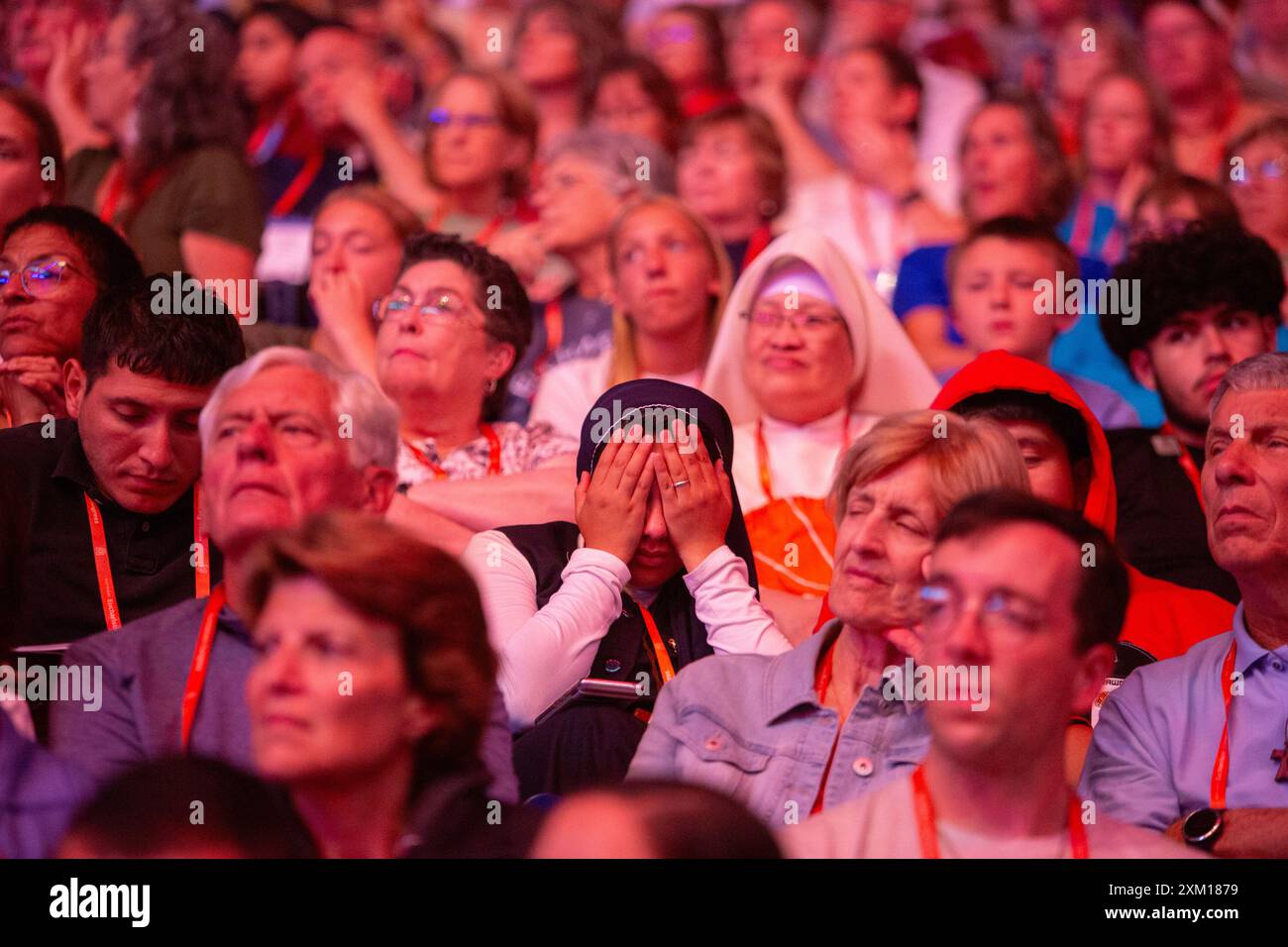 **NO LIBRI** USA, Indianapolis, 2024/7/18 .Scenes from the Revival ...