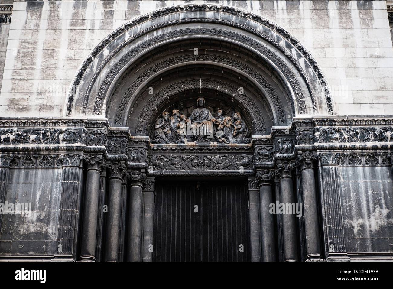 Facade of the Bon Pasteur church in Croix-Rousse Stock Photo - Alamy
