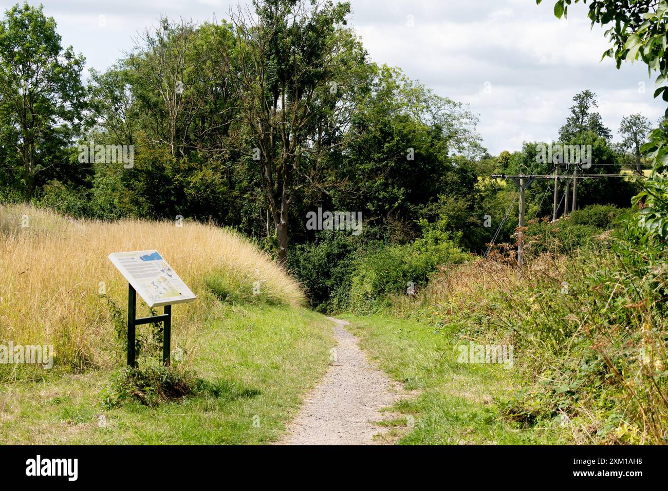 Lias Line footpath and cycle route, Draycote, Warwickshire, England, UK ...