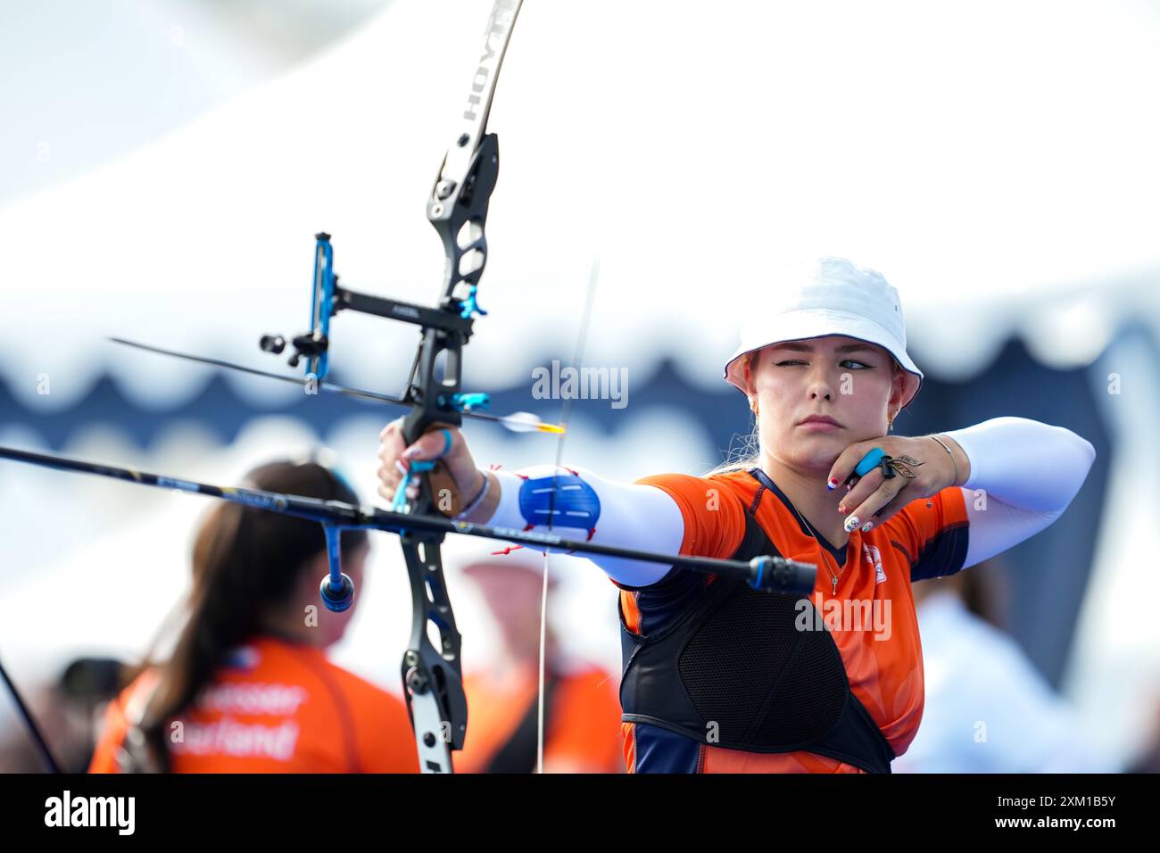 Paris, France. 25th July, 2024. PARIS, FRANCE - JULY 25: Laura van der ...