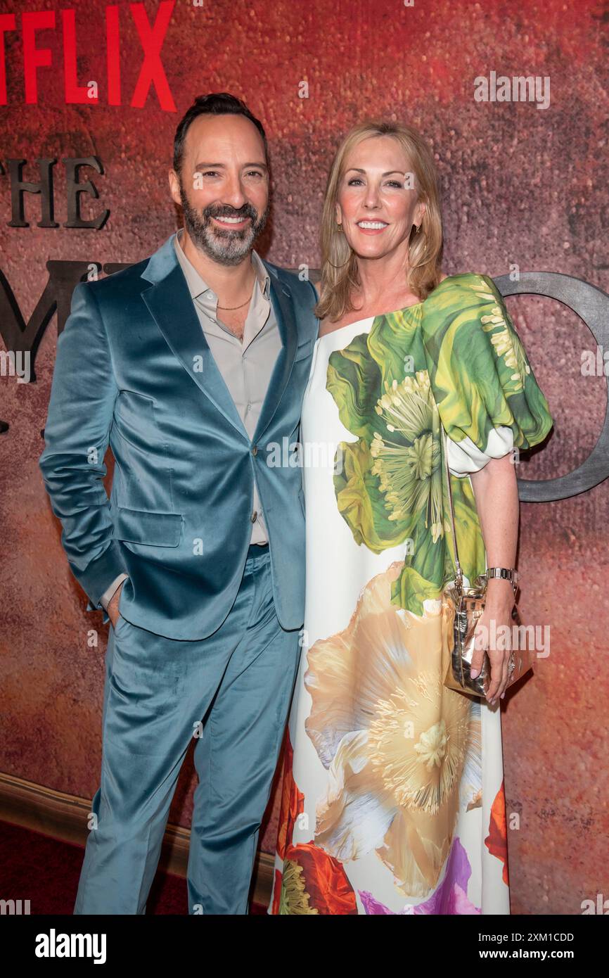 New York, United States. 24th July, 2024. (L-R) Tony Hale and Martel ...