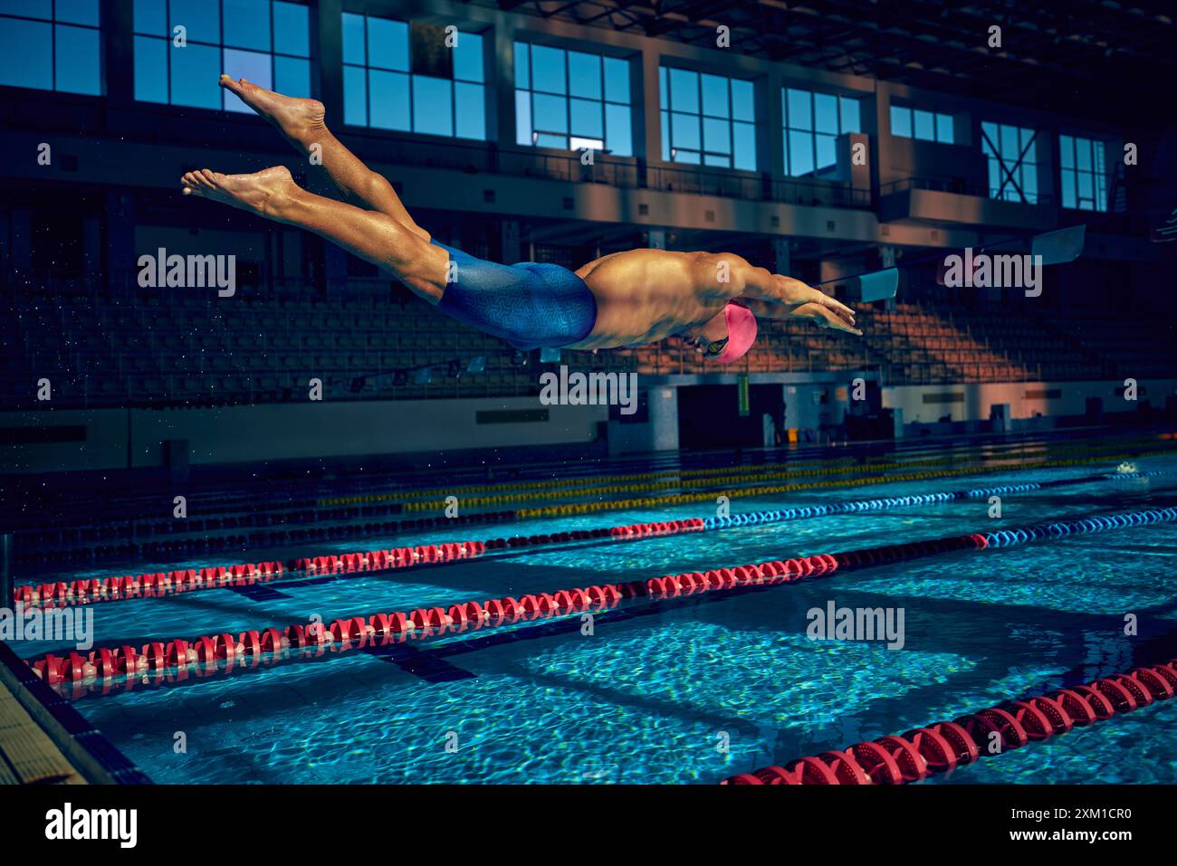 Handsome young bodybuilder swimmer hi-res stock photography and images ...