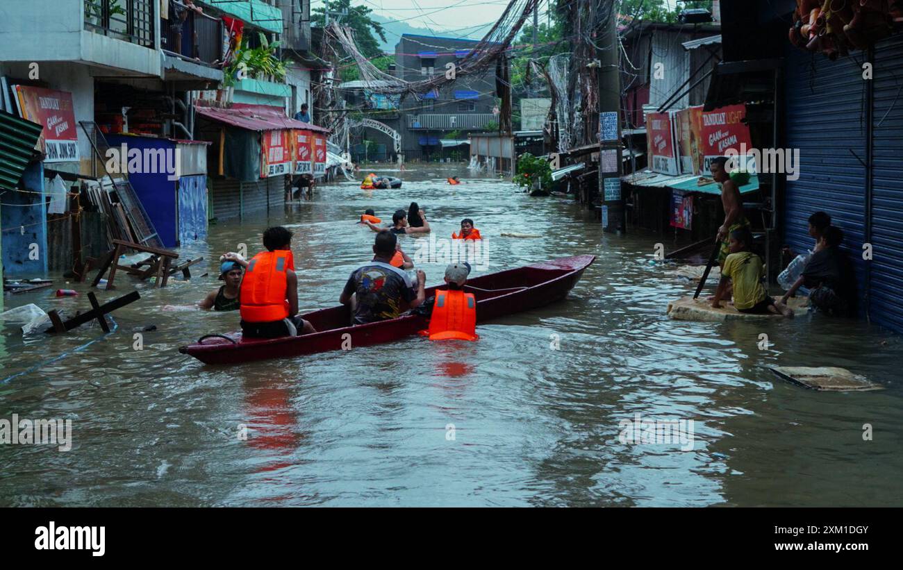 Quezon City, Philippines. 16th Mar, 2021. The road in Barangay Bagong ...