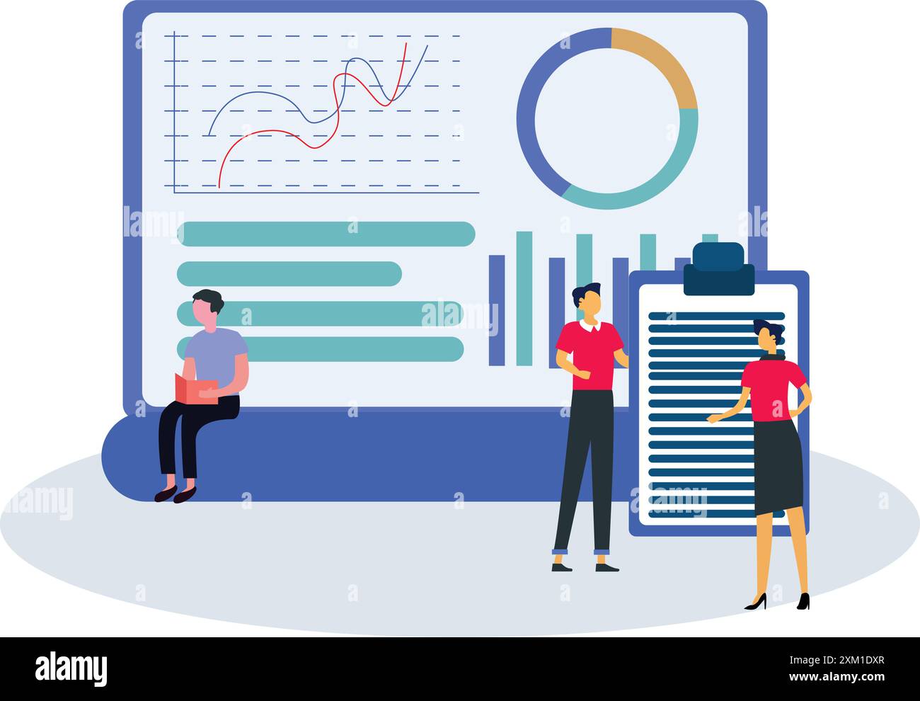 Analyst team Stock Vector Images - Alamy
