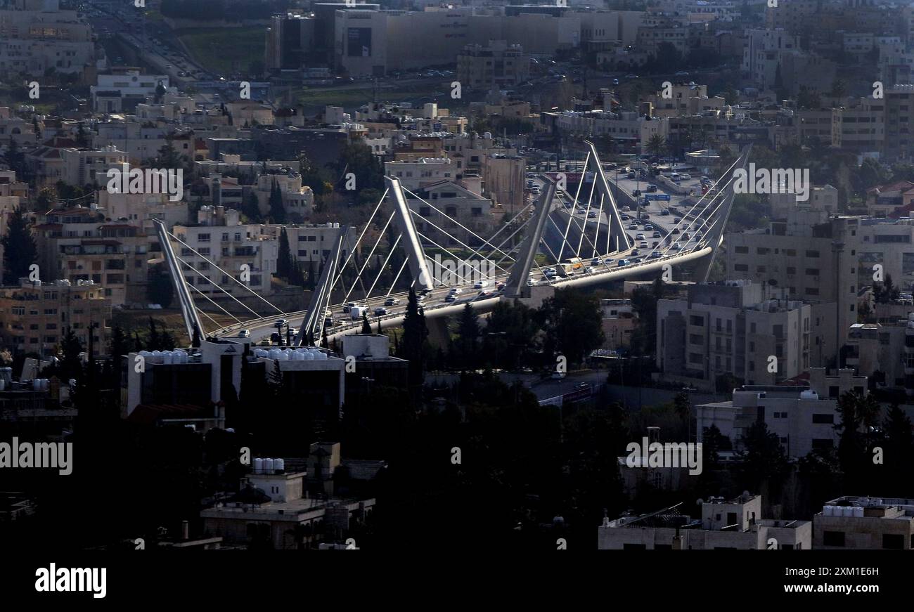 Aerial view of commercial and residential areas in downtown Amman Stock ...
