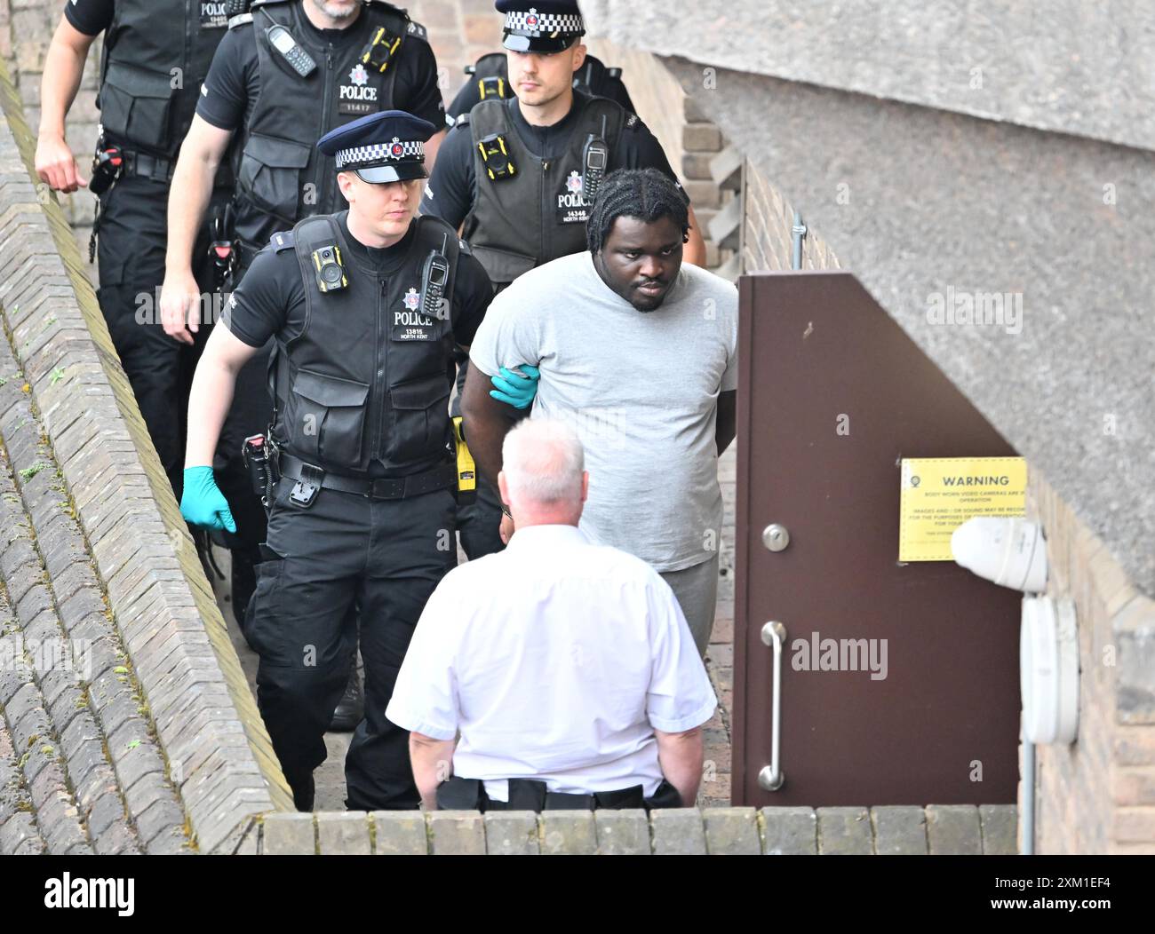 Anthony Esan arrives at Medway Magistrates' Court in Chatham, Kent ...