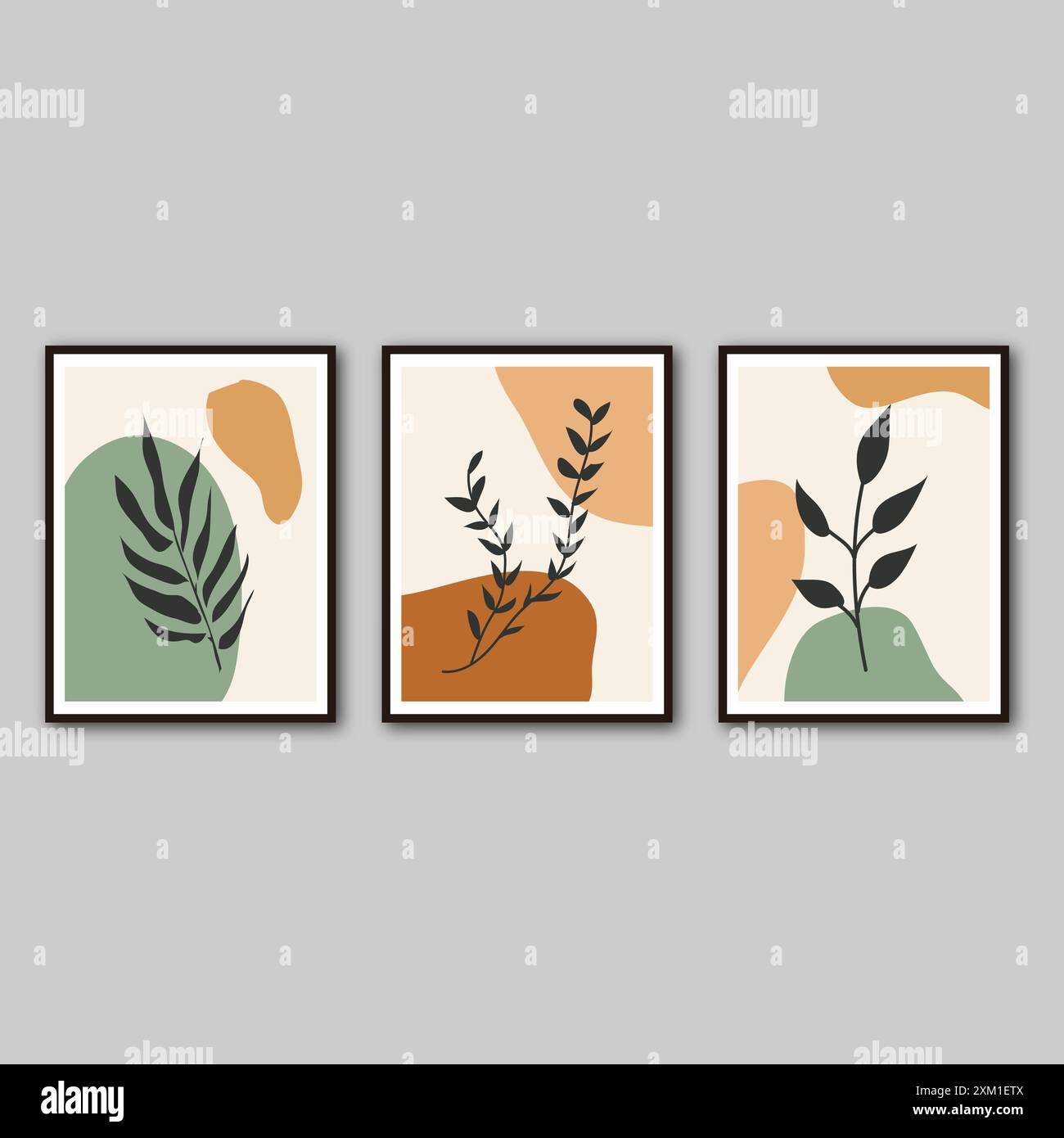 Plant on wall Stock Vector Images - Alamy