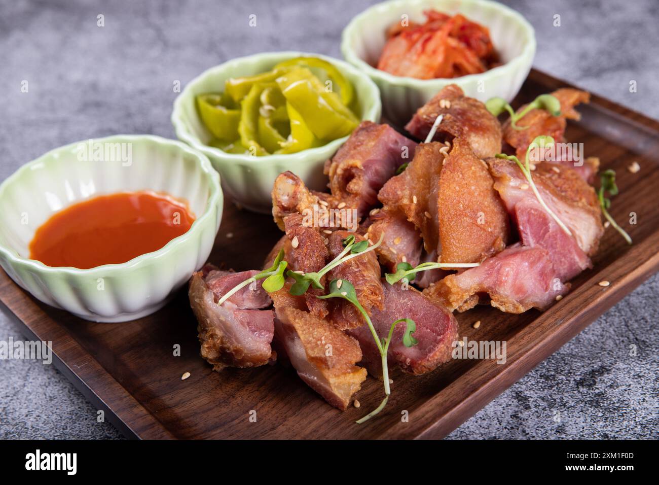 Roasted pig's trotters（Pork Hock，pig feet） Japanese style Stock Photo ...
