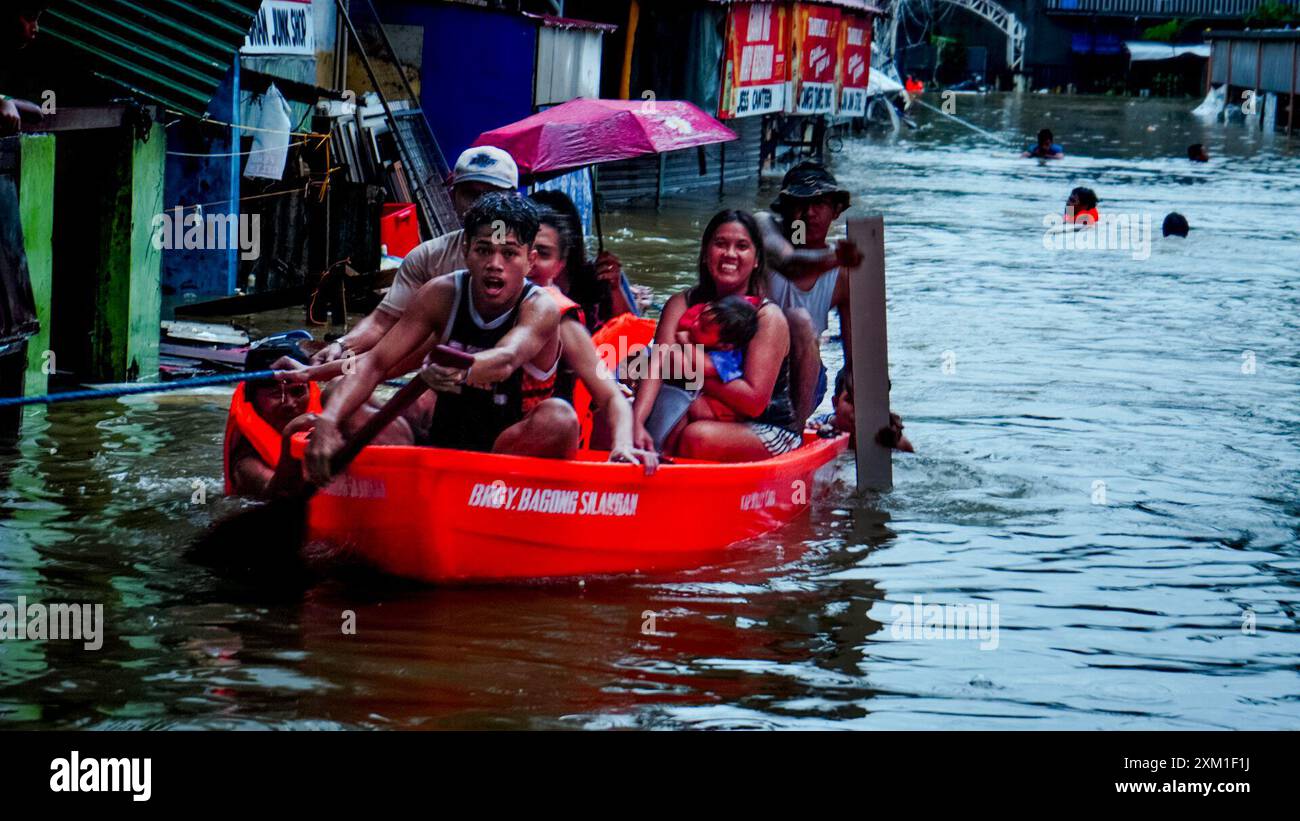 Quezon City, Philippines. 16th Mar, 2021. The road in Barangay Bagong ...