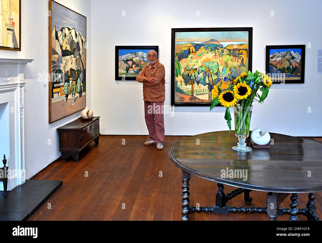 Edinburgh, Scotland, UK. 25th Jul 2024. Artist Leon Morrocco beside his ...