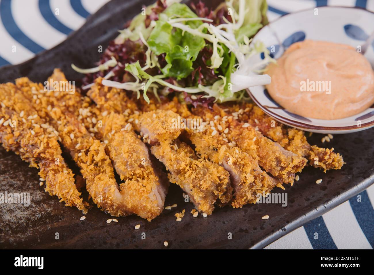 Deep Fried Hog Chop with Minced Garlic，Cutlet Pork Chop Stock Photo - Alamy