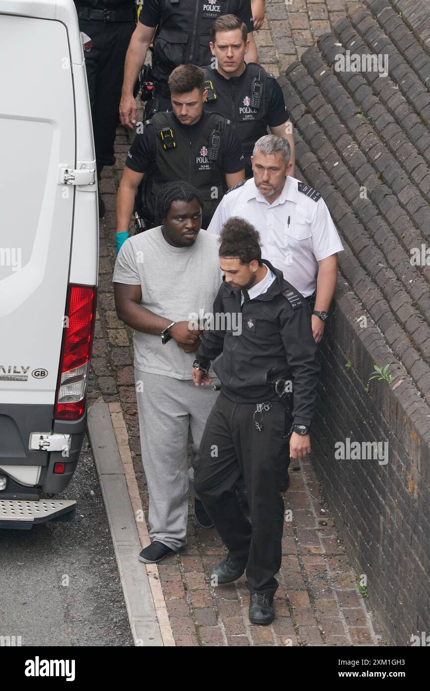 Anthony Esan leaves Medway Magistrates' Court in Chatham, Kent, where ...