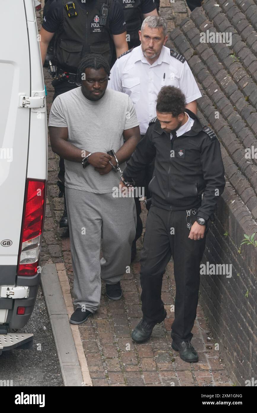 Anthony Esan leaves Medway Magistrates' Court in Chatham, Kent, where ...