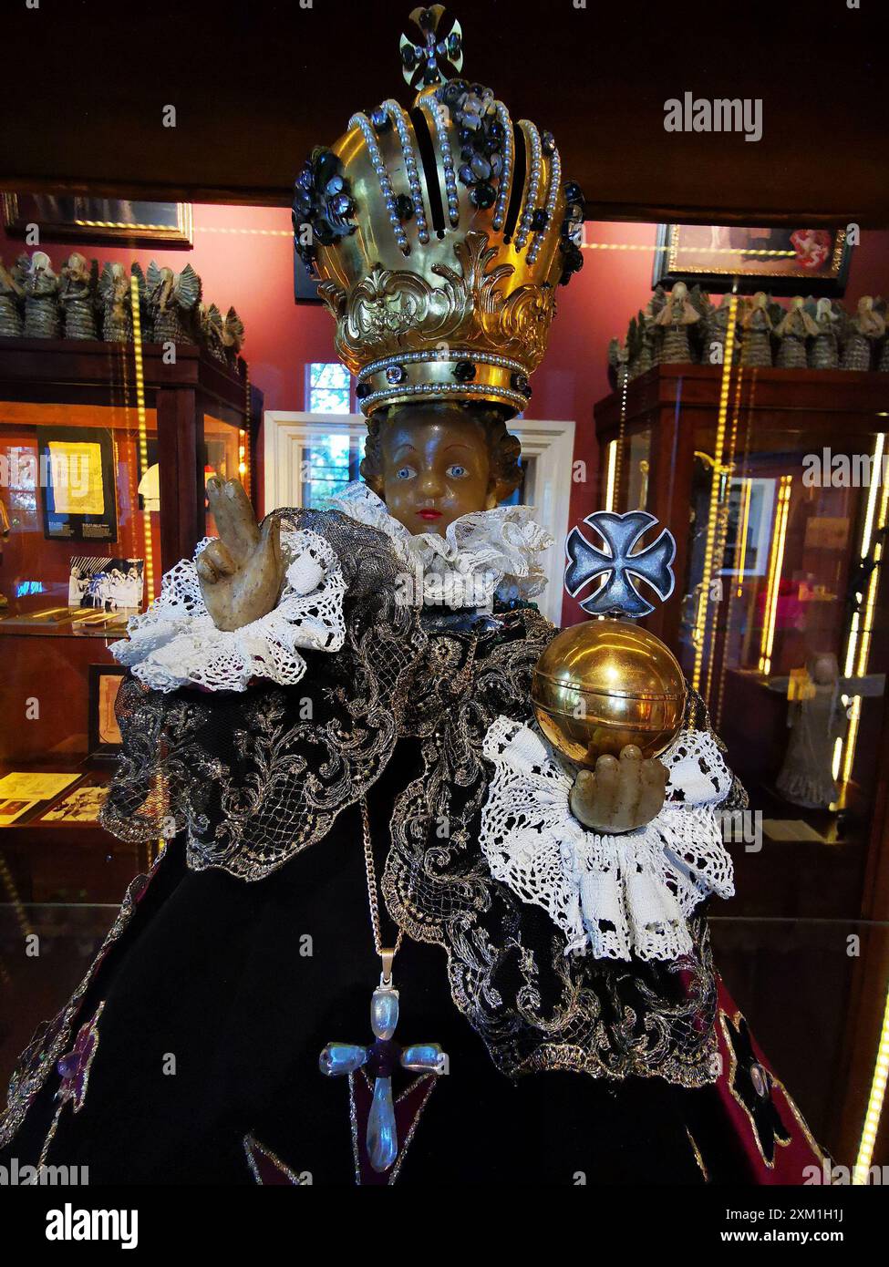 black Infant Jesus of Prague as very old mystery Stock Photo - Alamy