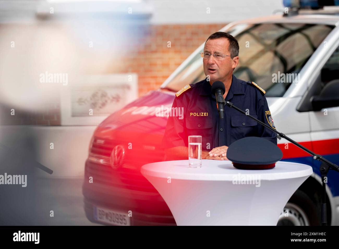 Wien, Österreich. 25. Juli 2024. Bundespolizeidirektor Michael Takacs ...