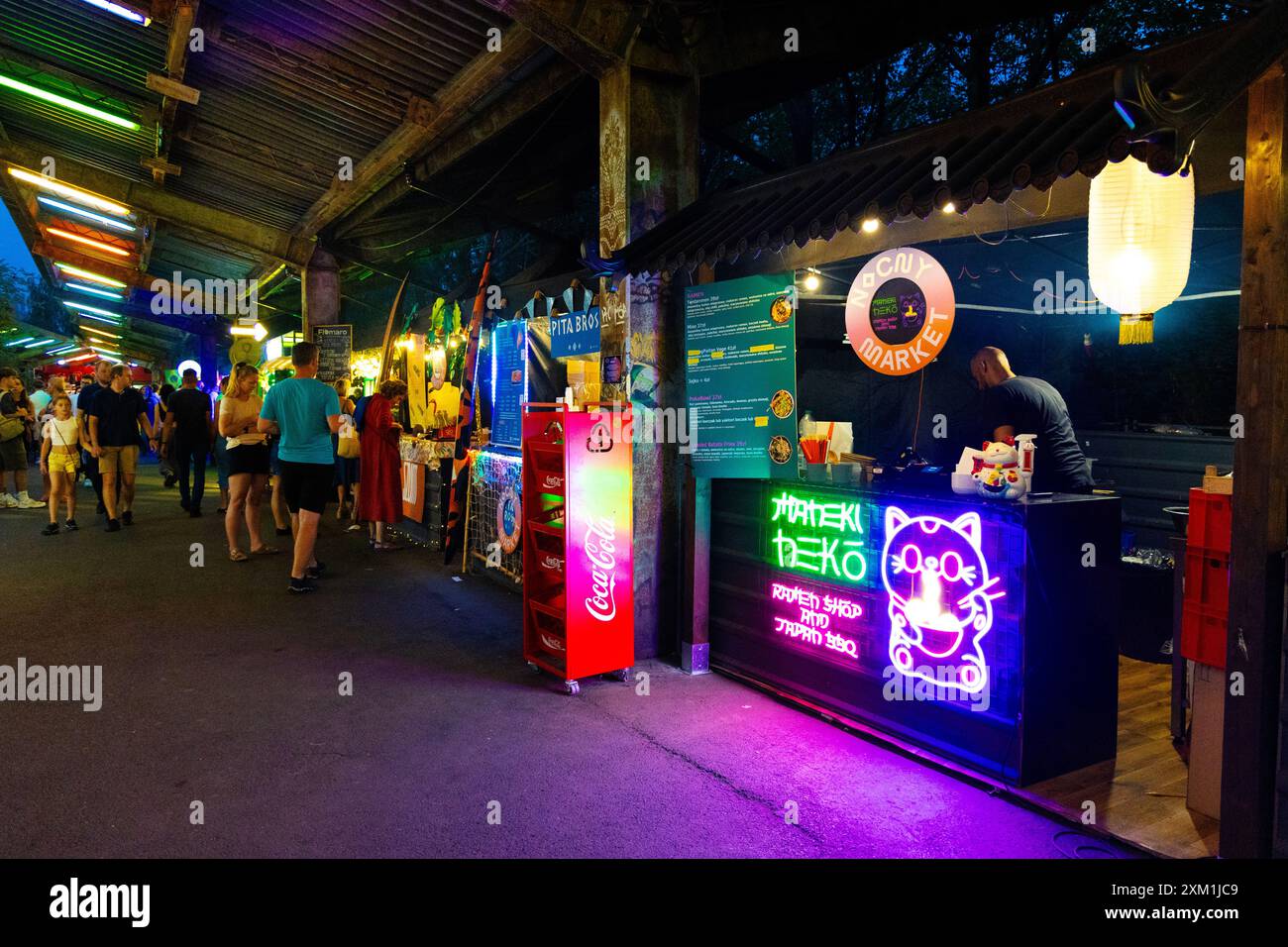 Mateki Neko ramen stall at Nocny Market (Night Market) food market ...