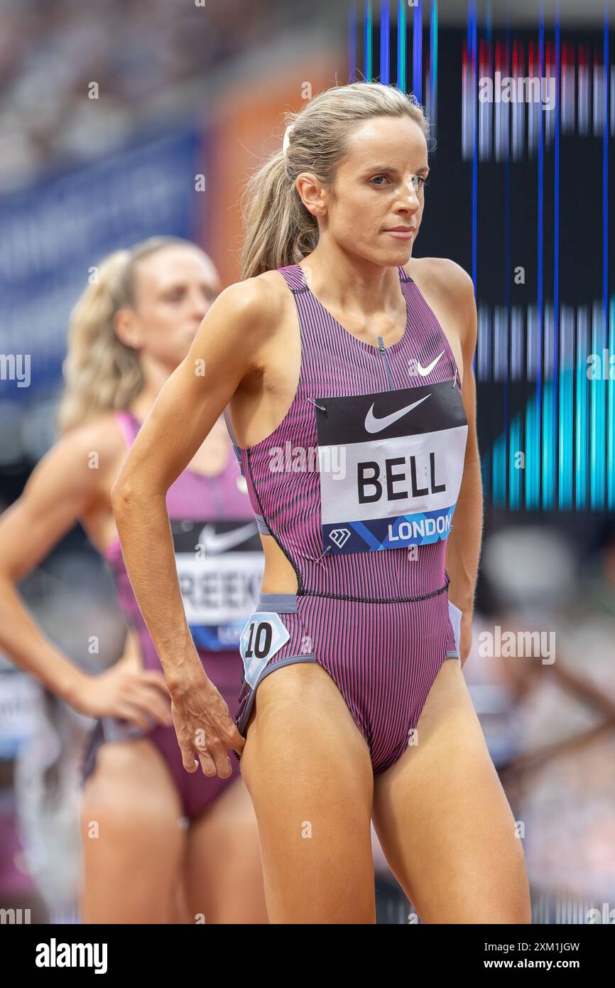 Georgia Bell, 800m Women, winner, during the Wanda Diamond League athletics meet at the London ...