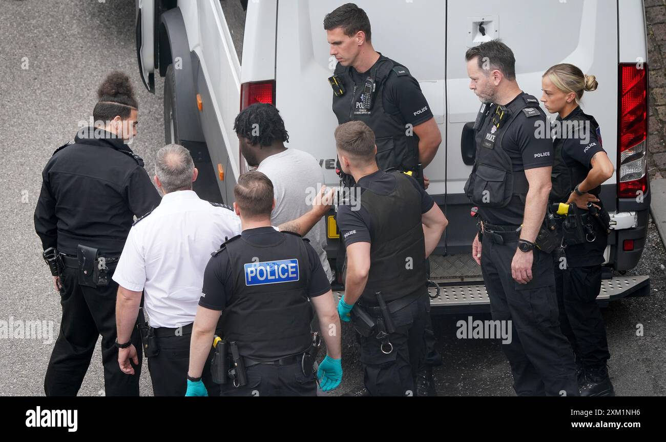 Anthony Esan leaves Medway Magistrates' Court in Chatham, Kent, where ...