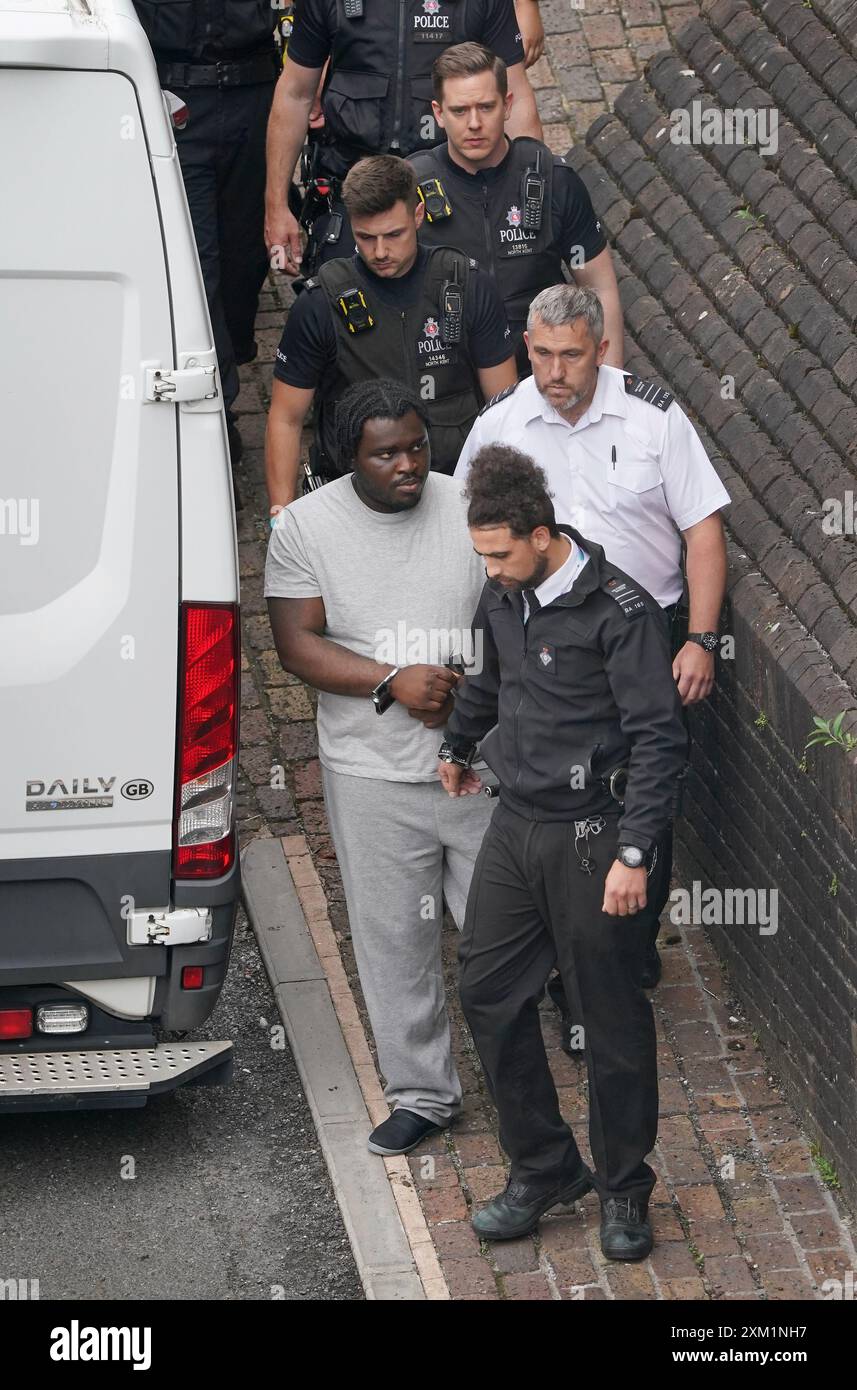 Anthony Esan leaves Medway Magistrates' Court in Chatham, Kent, where ...