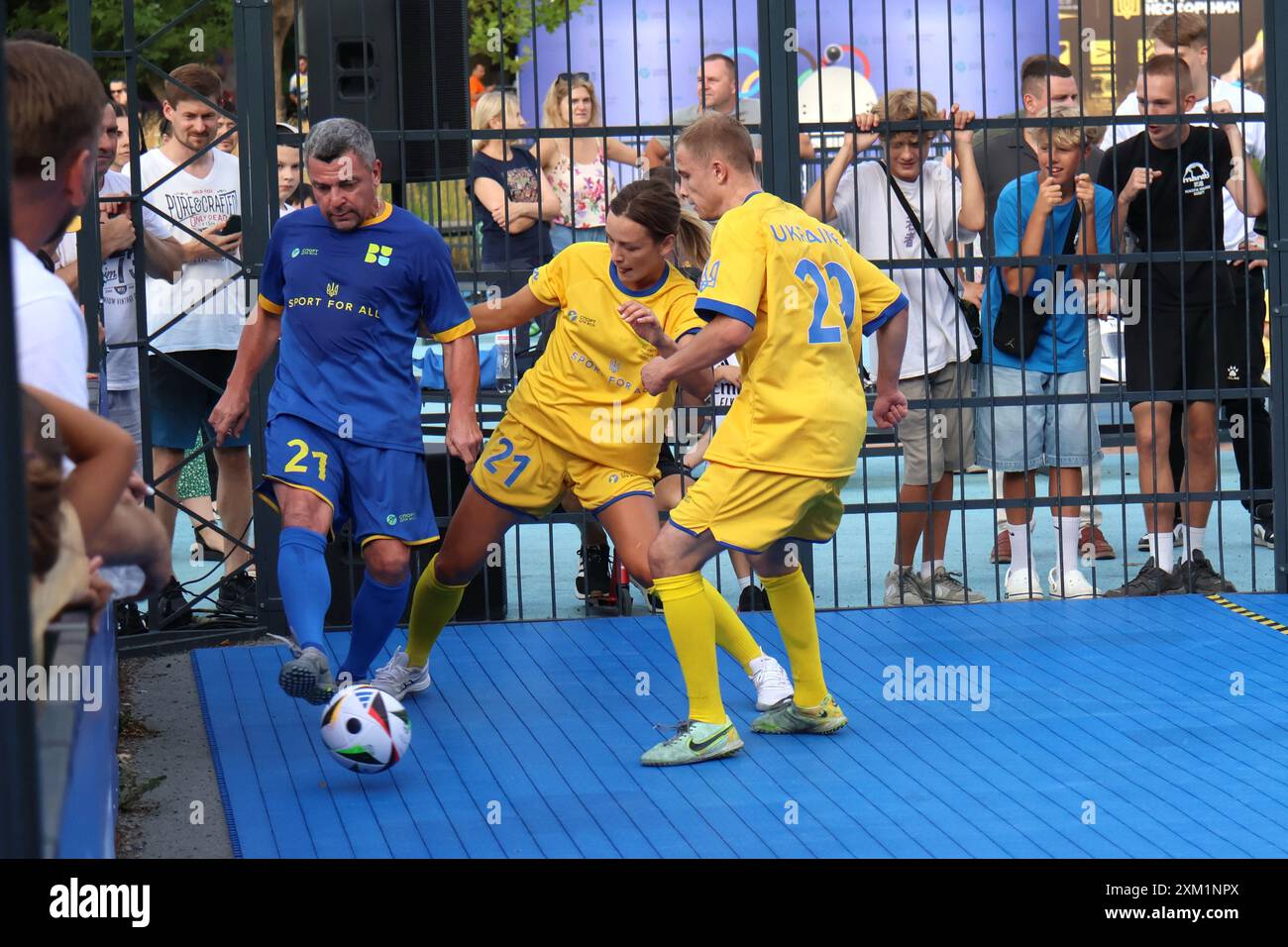 KYIV, UKRAINE - JULY 24, 2024 - Footballer and coach Serhii Kandaurov ...