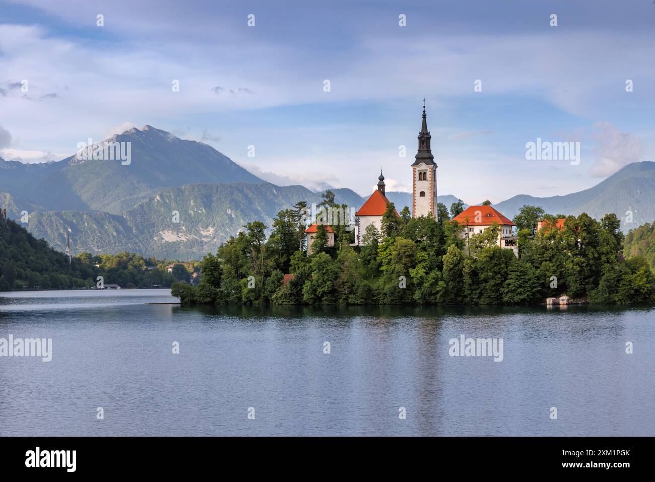 Bled Church. Tourist attraction of The Church of Assumption , Lake Bled ...