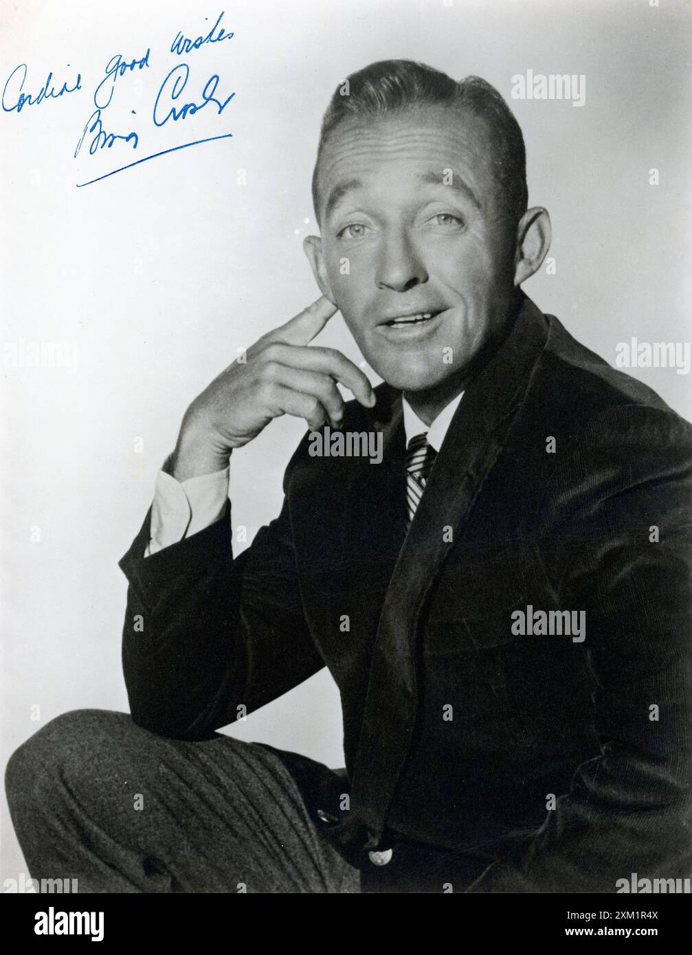 BING CROSBY circa 1959 Portrait with signature / autograph Stock Photo ...