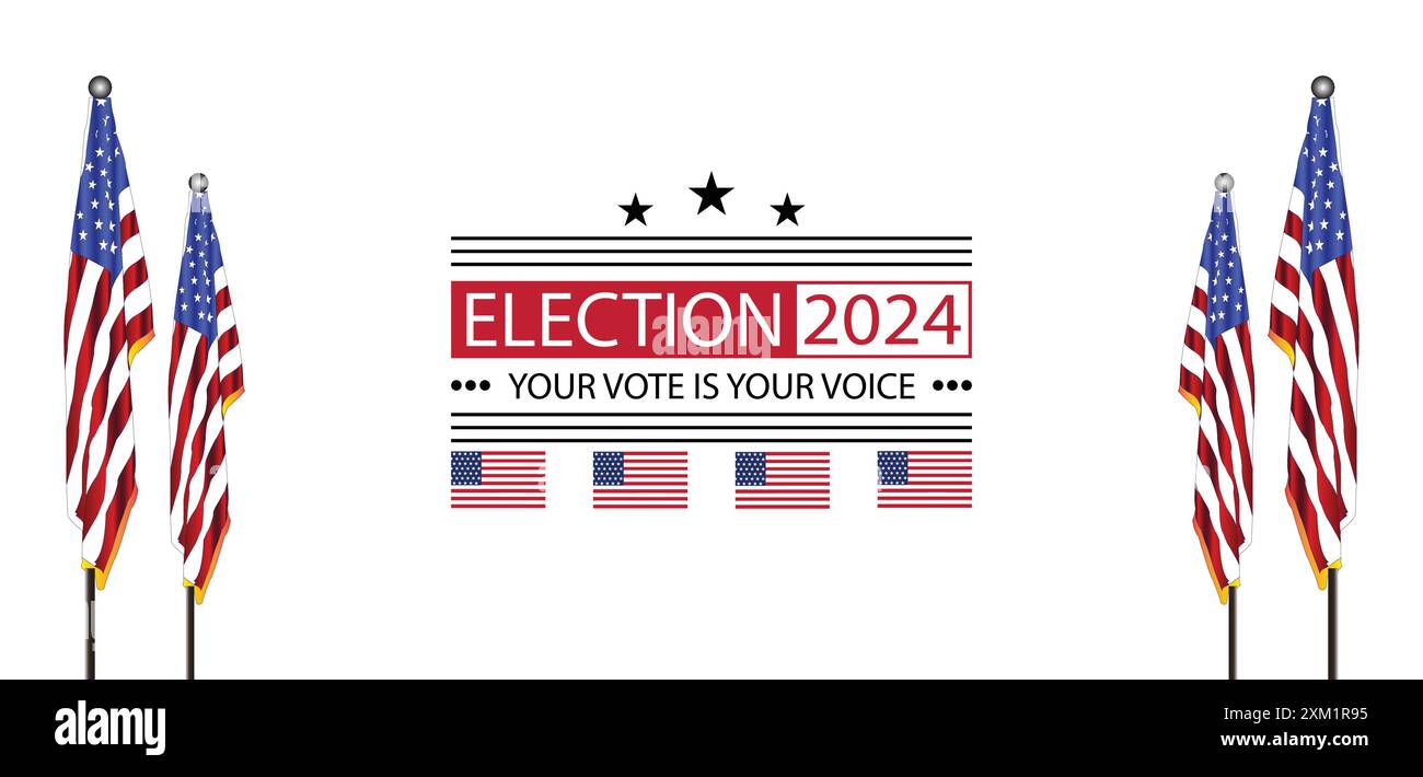 Election 2024 A Turning Point for American Politics Stock Vector Image ...