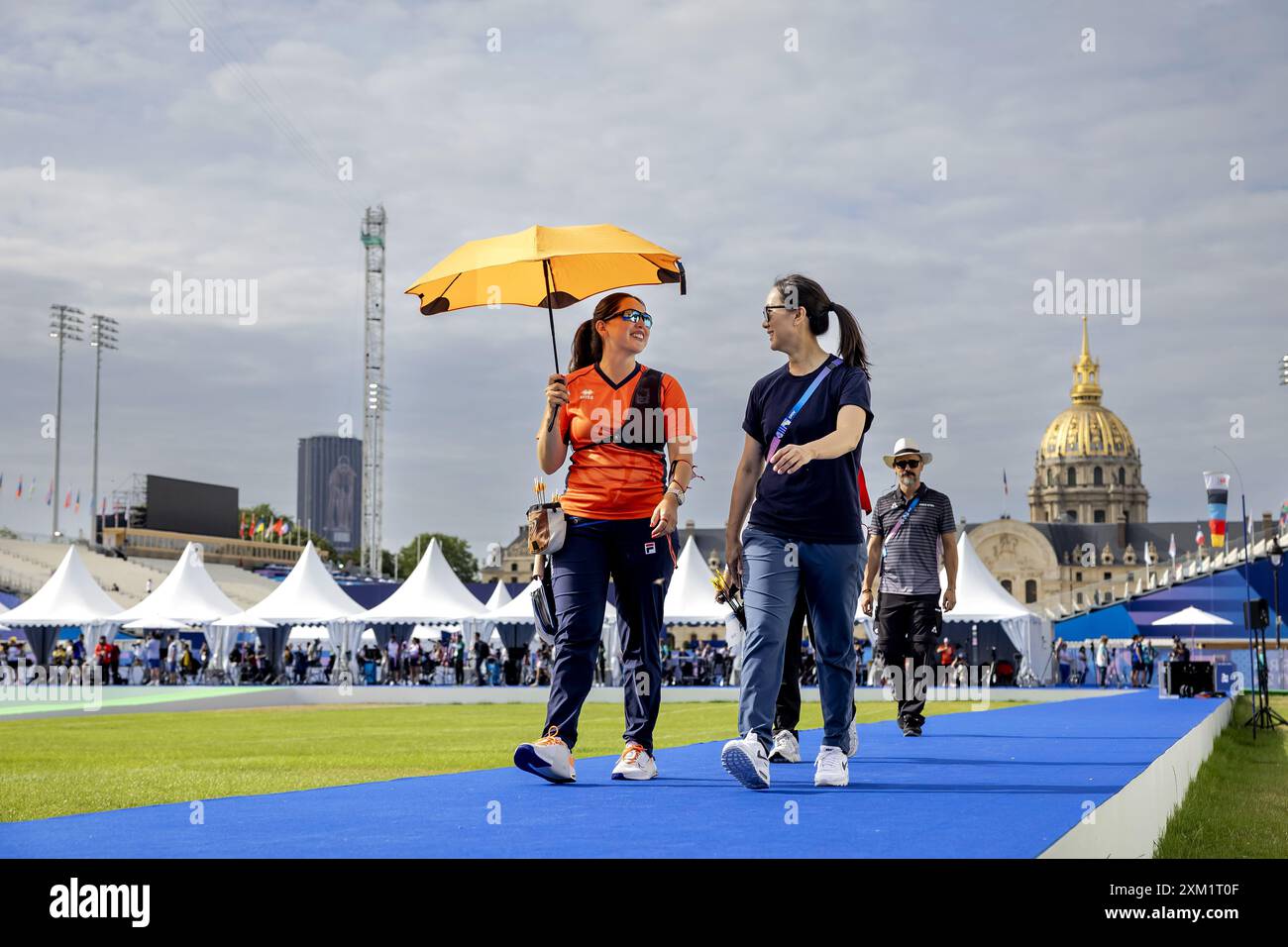 PARIS - Archer Gaby Schloesser in action during the qualifications. The ...