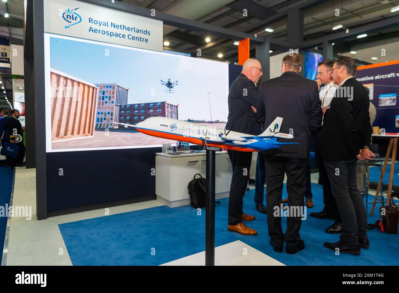 NLR, Royal Netherlands Aerospace Centre stand at the Farnborough ...