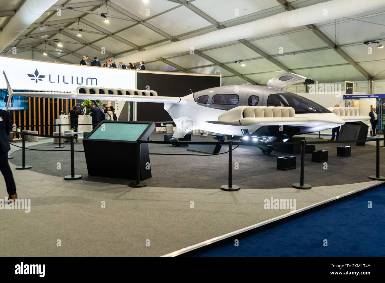 Lilium Jet aircraft on display at the Farnborough International Airshow ...