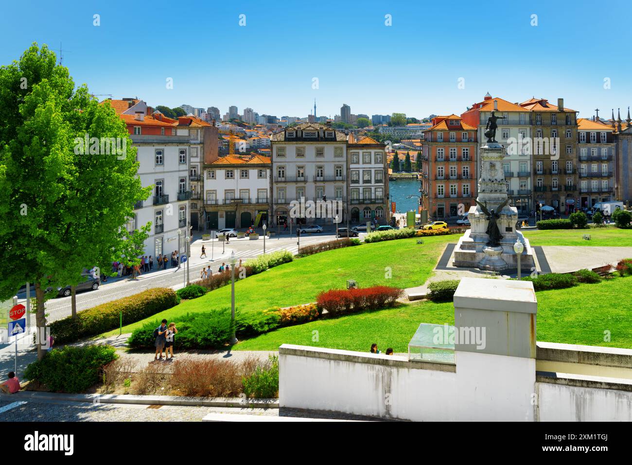 The square of Prince Henry, Infante Dom Henrique, in Porto, Port Stock ...