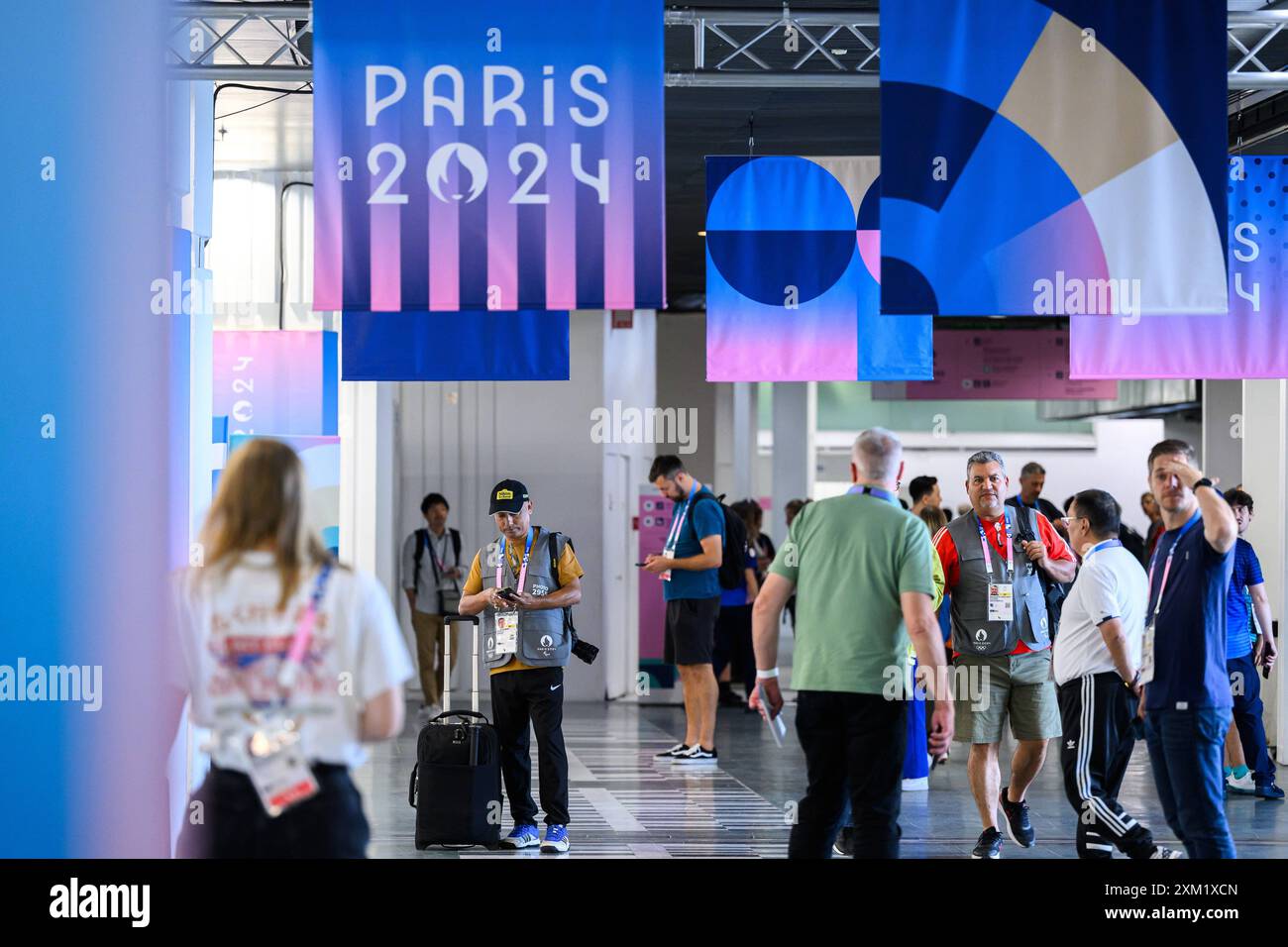 Paris, France, 250724. The main press center of the Paris 2024 Olympic Games is located in the ...
