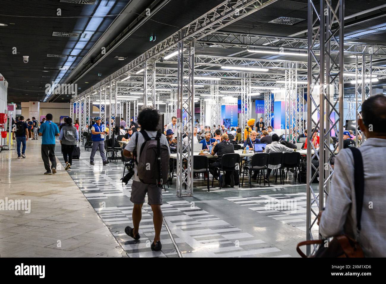 Paris, France, 250724. The main press center of the Paris 2024 Olympic ...