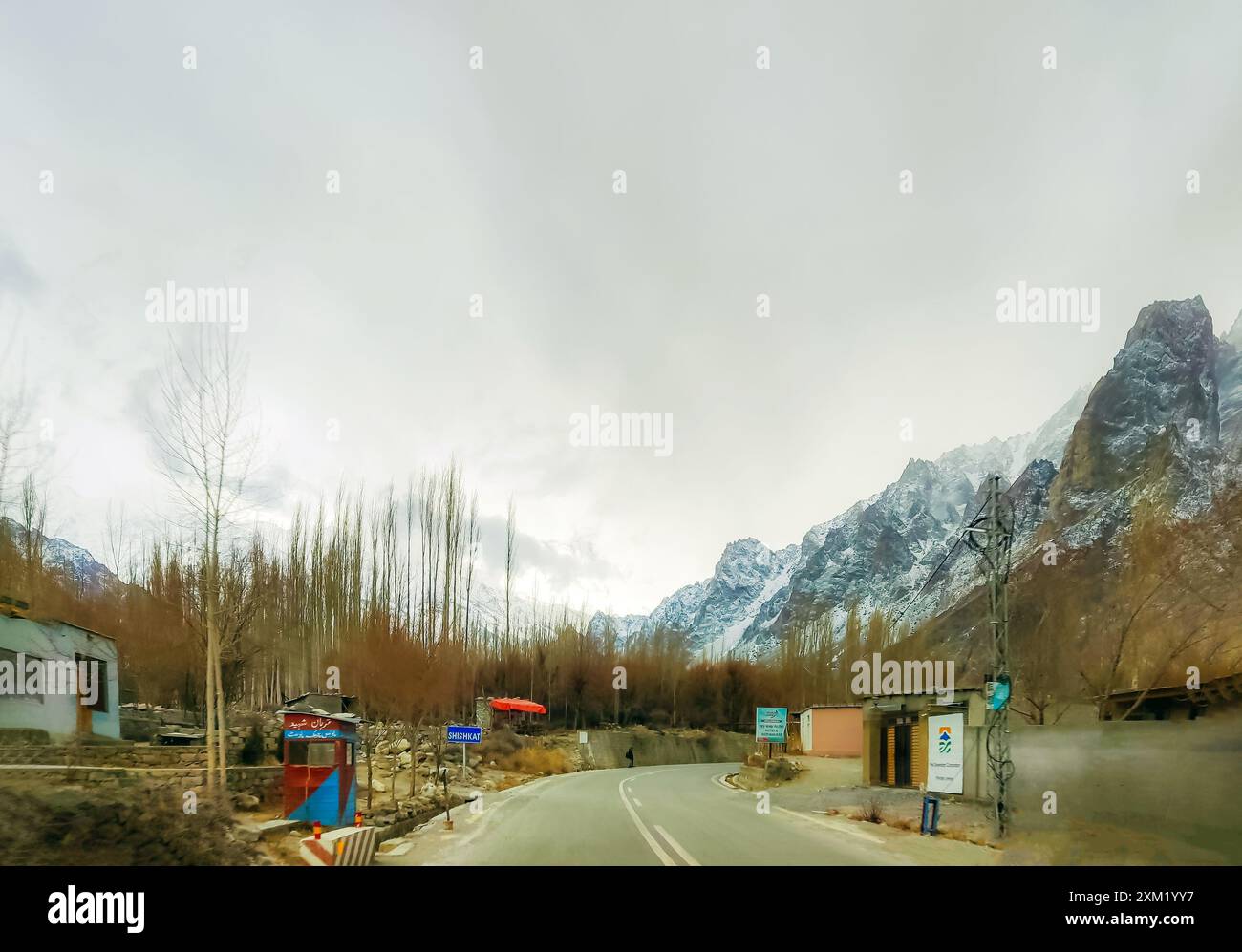 autumn landscape of hunza valley in gilgit baltistan, Pakistan Stock ...