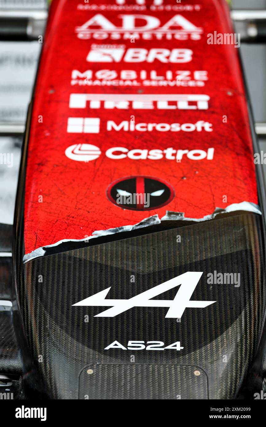 Spa Francorchamps, Belgium. 25th July, 2024. Alpine F1 Team A524 ...