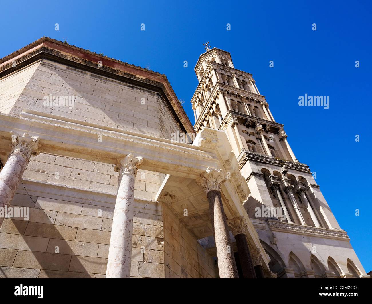 Cathedral of Saint Domnius in Diocletians Palace Split Dalmatia Croatia ...