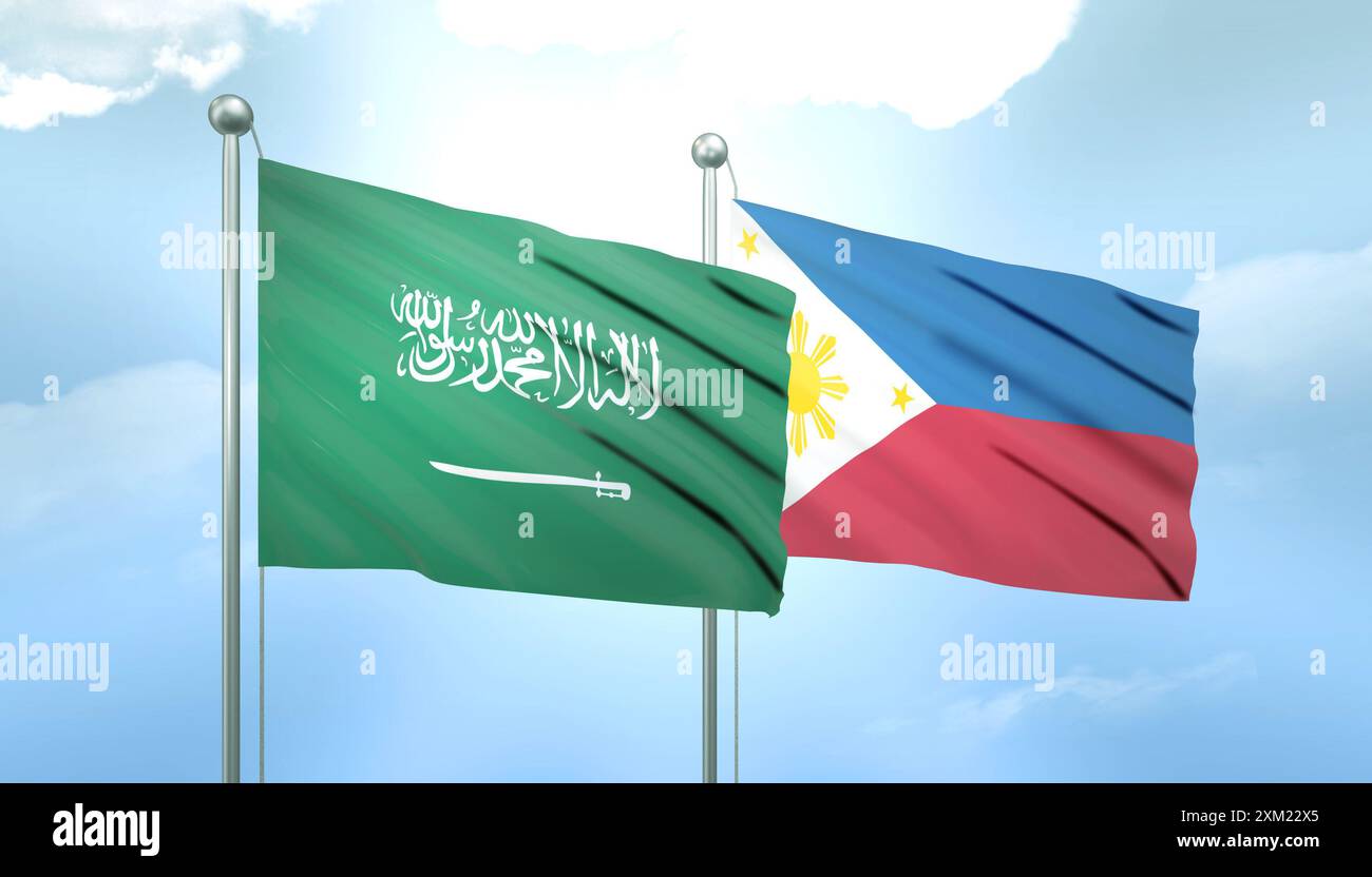 Saudi arabia philippines flag hi-res stock photography and images - Alamy
