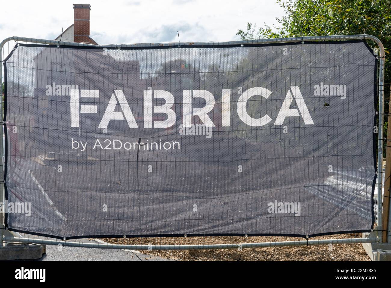 FABRICA by A2Dominion, residential property developer sign at building ...