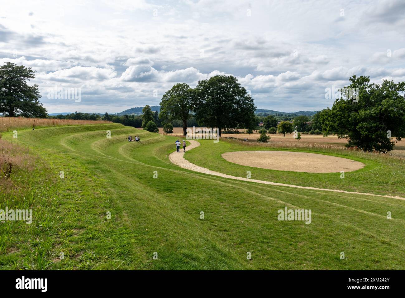 View of the amphitheatre at Knowle Park, a new country park near ...