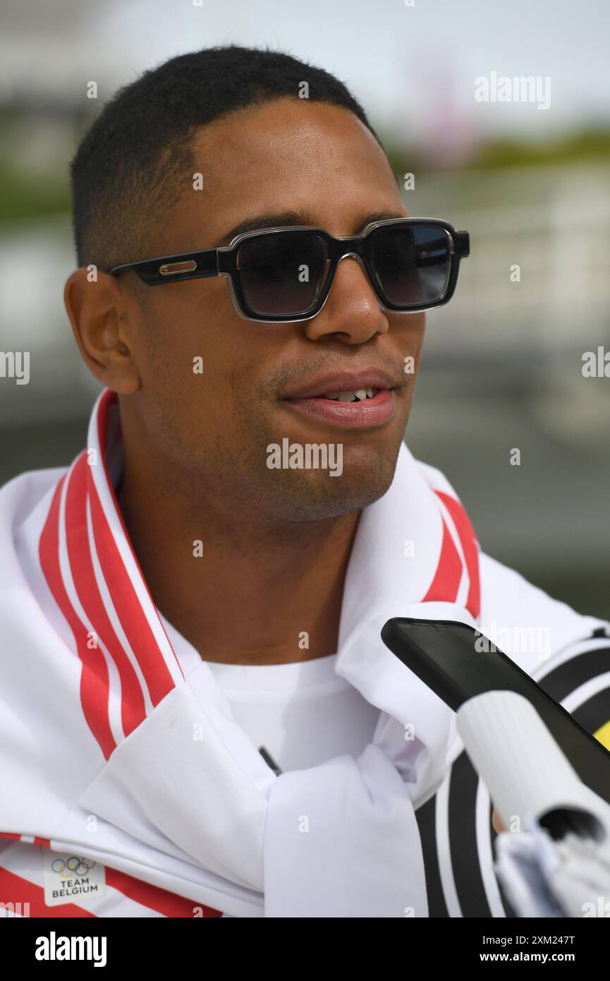 Paris, Fra. 25th July, 2024. Belgium Olympic Boxer Victor Schelstraete ...