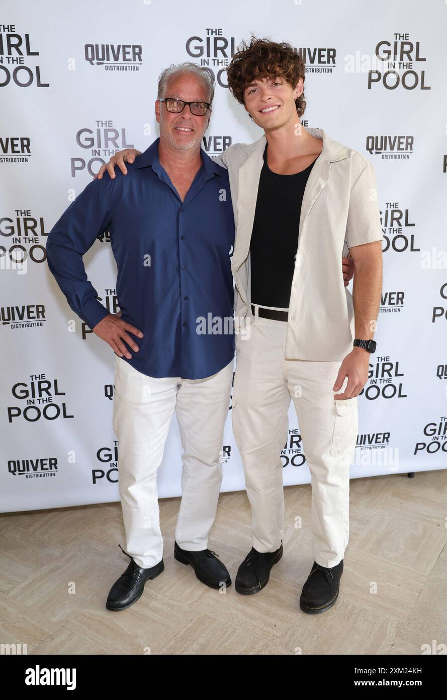 Beverly Hills, Ca. 24th July, 2024. Tyler Lawrence with his father at ...