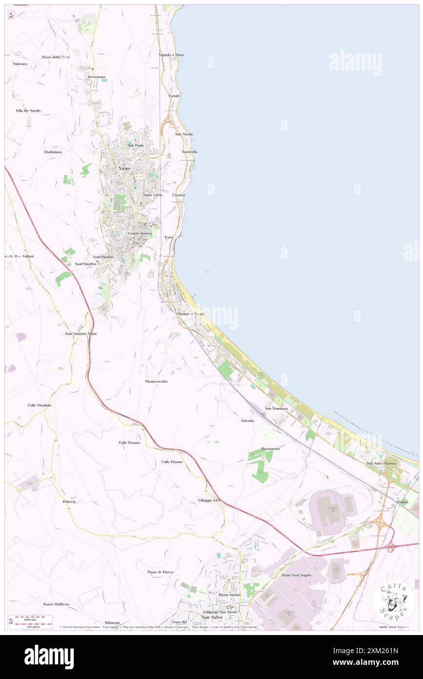 Spiaggia Marina di Vasto, Provincia di Chieti, IT, Italy, Abruzzo, N 42 ...