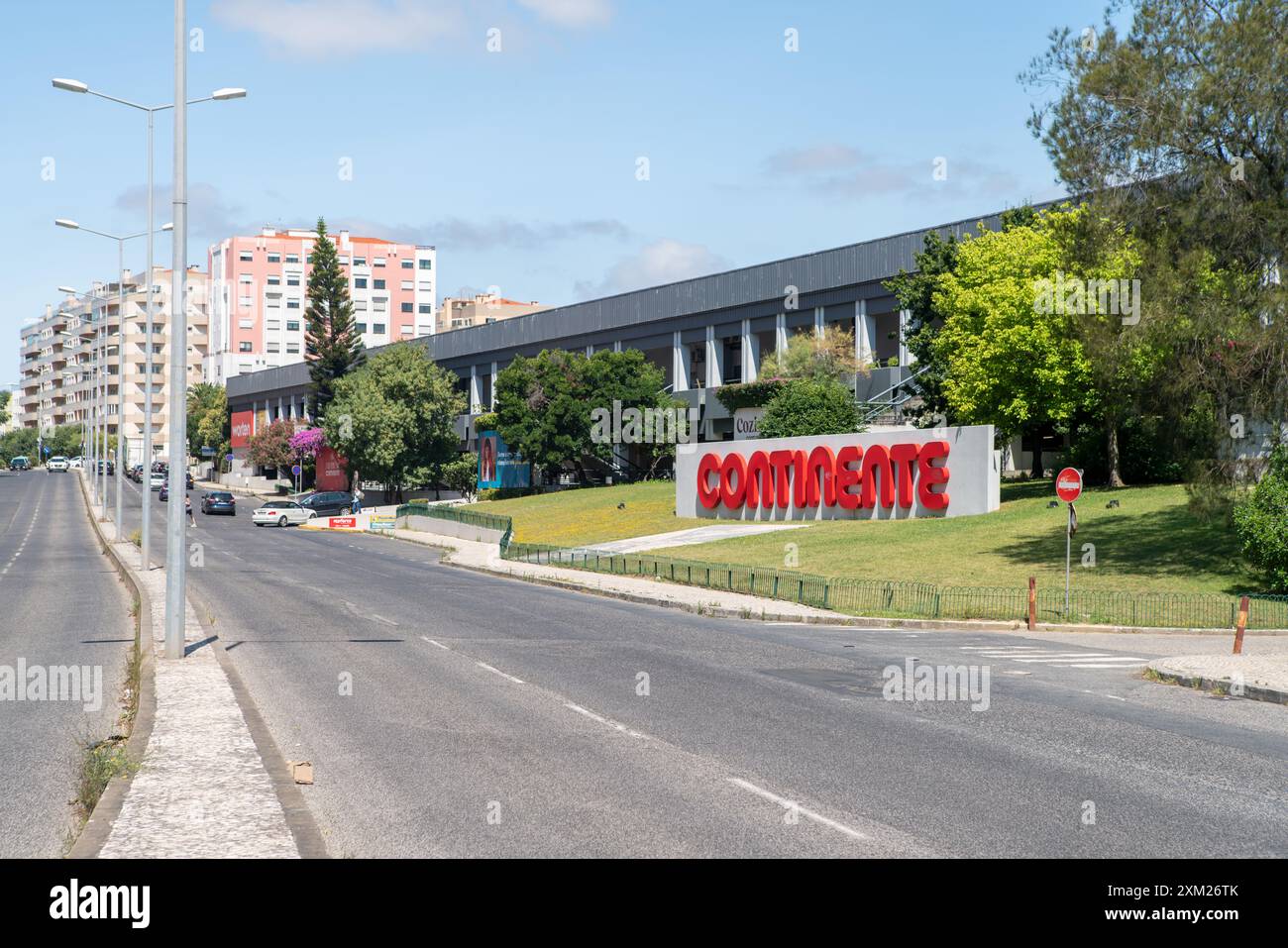 Portugal Lisbon -1 July 2024 . Continente supermarket . Continente is a ...